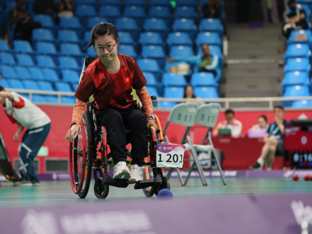 HK's Yeung Hiu-lam wins boccia Asian Para Games gold - RTHK