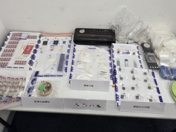 警方灣仔搗破毒品分銷及儲存倉庫 檢獲約值19萬元懷疑毒品 - RTHK